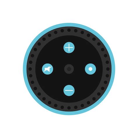 Premium Vector Top View Smart Speaker Icon Flat Illustration Of Top