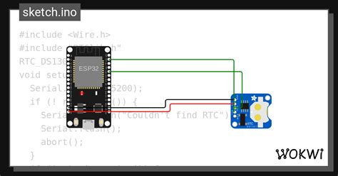 Rtc Interfacing With Esp32 Wokwi Copy Wokwi Esp32 Stm32 Arduino Simulator