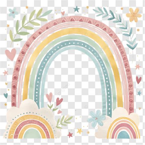 파스텔 색상의 부드러운 아치형 무지개의 쾌활한 프레임 무지개 파스텔 색상 쾌활한 Png 일러스트 및 이미지 에 대한 무료 다운로드 Pngtree