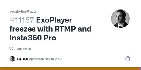 Exoplayer Freezes With Rtmp And Insta Pro Issue Google Exoplayer Github