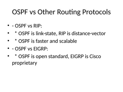 Ospf Open Shortest Path First Routing Protocol Ppt