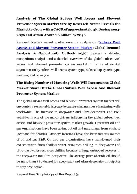 Ppt Subsea Well Access And Blowout Preventer System Market Powerpoint Presentation Id 12978128