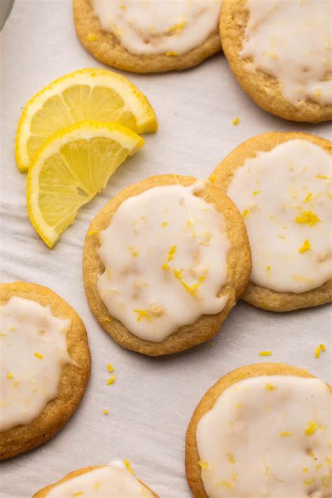 Glazed Lemon Cookies Chewy Cookies With A Zesty Glaze