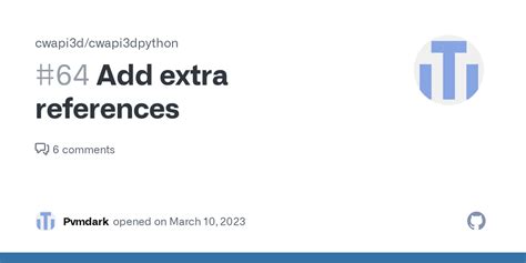 Add Extra References Issue Cwapi D Cwapi Dpython GitHub
