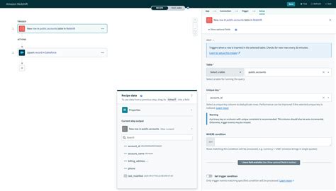 Workato Connectors Redshift New Row Triggers Workato Docs