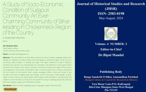 My Research Article On Socio Economic Condition Of Surjapuri Md