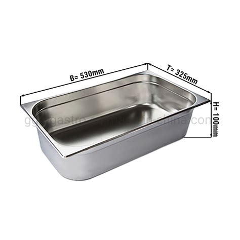 High Quality Hotel Buffet Full Size Stainless Steel Gastronorm Gn Pan
