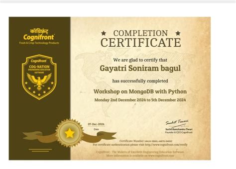 gayatri bagul on linkedin i have successfully completed the workshop