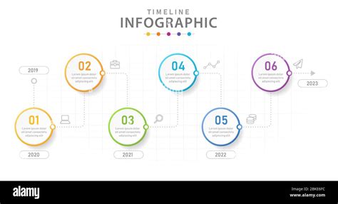 Infographic Template For Business 6 Steps Modern Timeline Diagram With