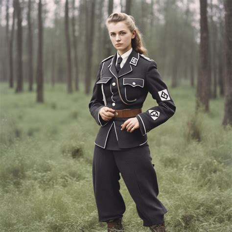 A Years Old Girl Wearing Waffen Ss Hight Rank Uniform By Alireza Ghamgosar Playground