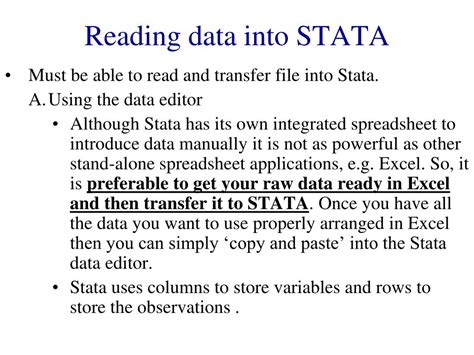 Ppt Stata Statistical Software Powerpoint Presentation Free Download Id 6224176