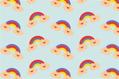 Rainbow Love Pattern Graphic By Dgkartt Creative Fabrica