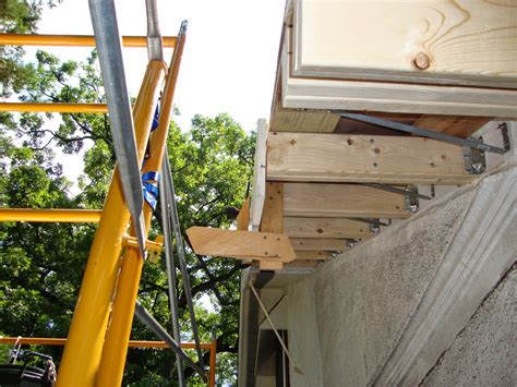 Old House Renovation Methods Roof Overhang Soffit Repair Rebuild