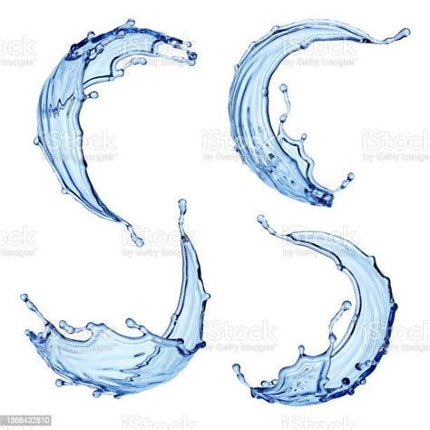 3d 렌더링 물 스플래시 요소의 컬렉션 흰색 배경에 고립 된 파란색 액체 클립 아트를 튀기 물에 대한 스톡 사진 및 기타 이미지 Istock