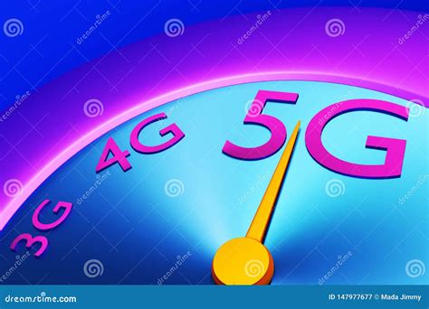 5g Broadband Measurement Speedometer Stock Illustration Illustration Of Connection Download