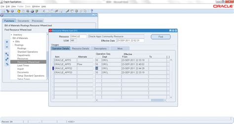 Resource Where Used Inquiry Oracle Apps Community