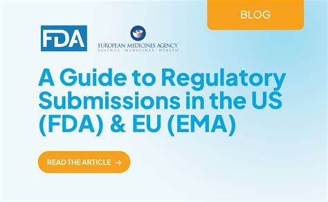 A Guide To Regulatory Submissions In The Us Fda And Eu Ema