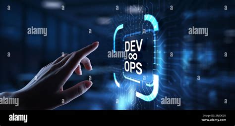 DevOps Agile Development Concept On Virtual Screen Stock Photo Alamy