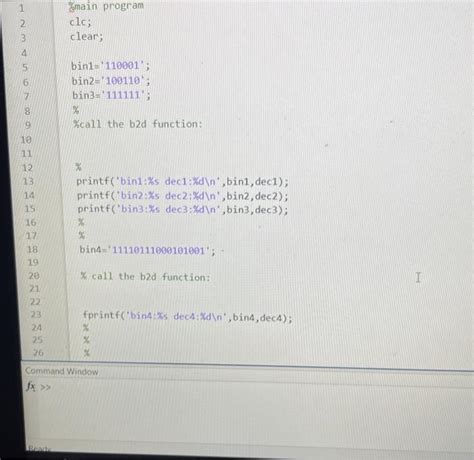 Solved Lab 5 Binary To Decimal Conversion Function Problem