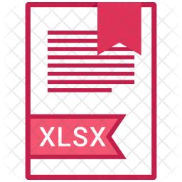 Xlsx File Icon Download In Colored Outline Style