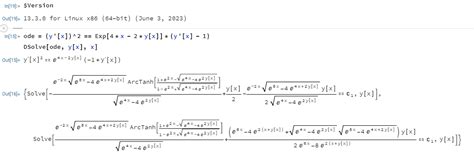 Why Does V 132 Dsolve Now Return No Solution Instead Of Implicit