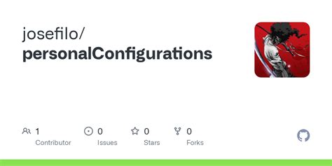 GitHub Josefilo PersonalConfigurations