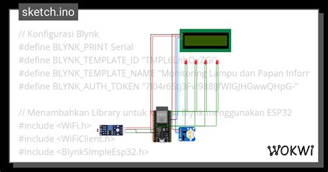Monitoring Lampu Jalan Perbatasan Kota Dan Papan Informasi Dengan Esp32