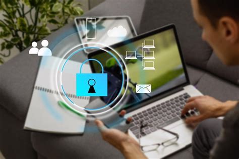 Premium Photo Developing Network Security System Internet Data Security Concept Businessman