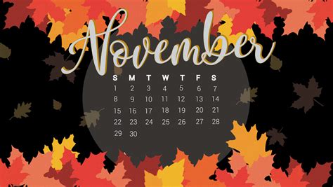 [100 ] November 2020 Calendar Wallpapers