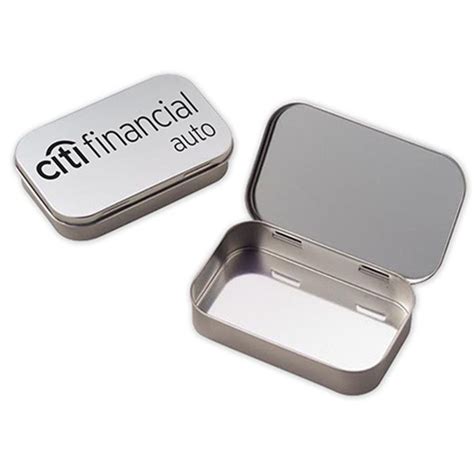 Custom Large Hinged Tin