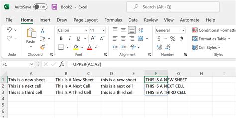 how to make everything in excel lowercase