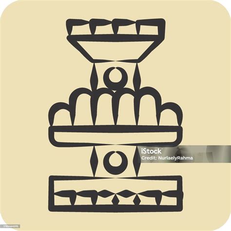 아이콘 드롭 타워 놀이 공원 기호와 관련이 있습니다 손으로 그린 스타일입니다 심플한 디자인 편집 가능 간단한 일러스트레이션 감정에 대한 스톡 벡터 아트 및 기타 이미지