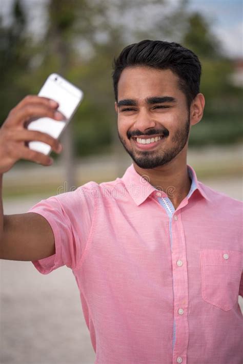 Male Model Taking A Selfie Stock Image Image Of Adult 152337339
