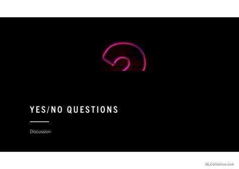 Yesno Discussion Questions With Do English Esl Powerpoints