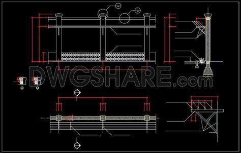 Fence Dwg With Detailing Free Download