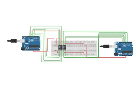 Circuit Design Double 7 Segment Display Tinkercad