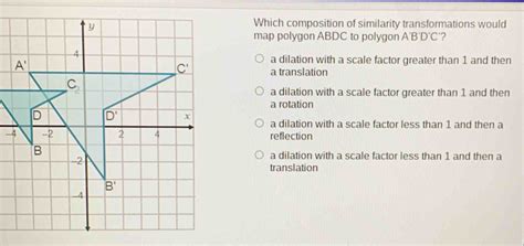 Solved Which Composition Of Similarity Transformations Would Map