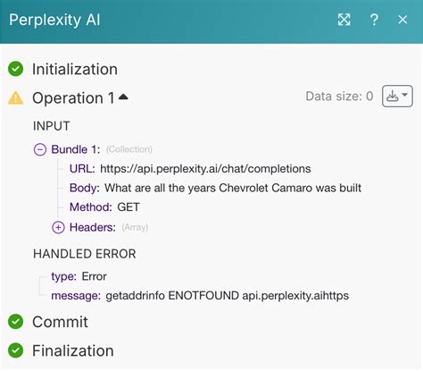 Enotfound Error With Perplexity Api Getting Started Make Community