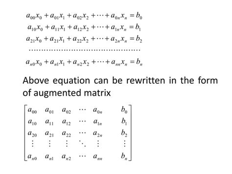 Gauss Elimination Method Pptx Physics Science