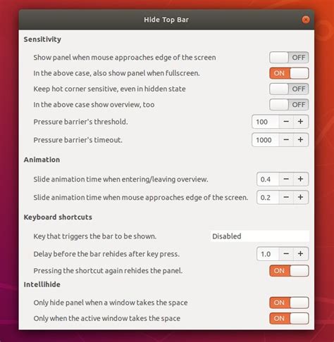How To Auto Hide The Top Panel In Ubuntu 18 04 19 10 Ubuntuhandbook