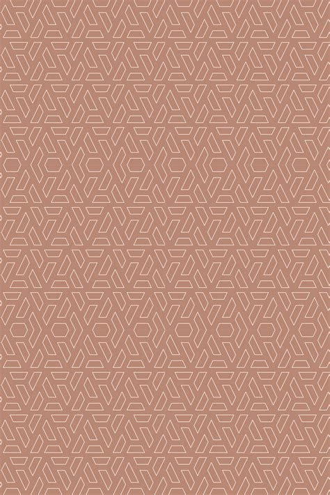 Abstract Beige Geometric Pattern Modern Blind