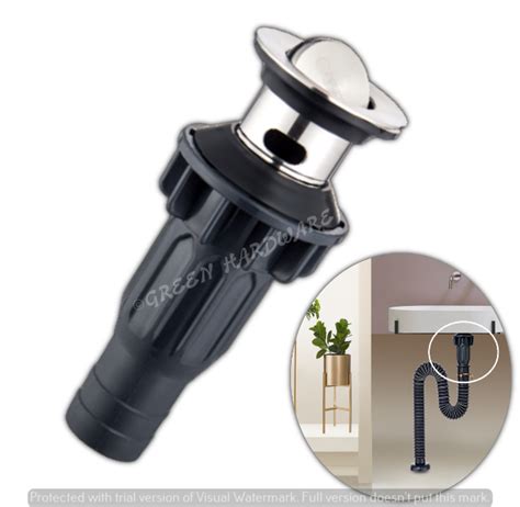 1pcs Short Stainless Pvc Flap Washbasin Basin Sink Drain With Overflow Hole Lazada Ph