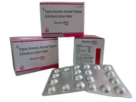 Doctry Brd Trypsin Bromelain Rutoside Trihydrate And Diclofenac