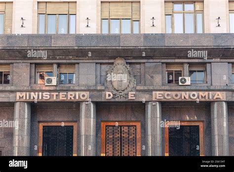 Buenos Aires Argentina January 04 2025 The Ministry Of Economy Building Ministerio De