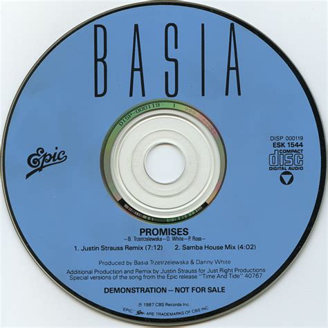 Basia Promises 1989 Cd Discogs