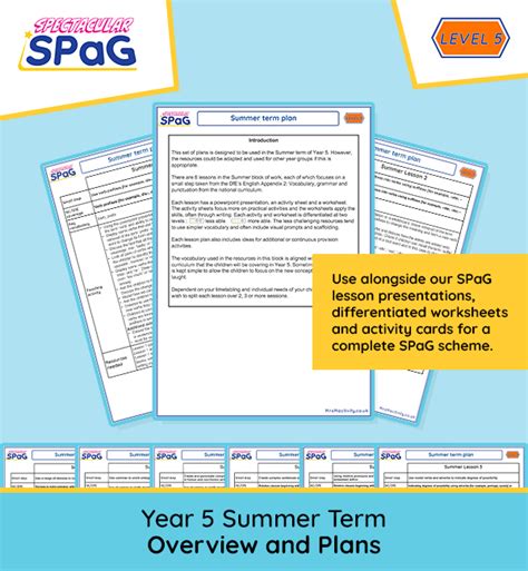 Year 5 Spag Worksheets Grammar Planning And Lesson Resources