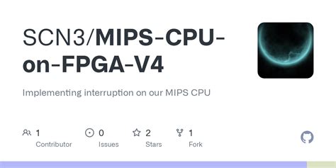 GitHub SCN MIPS CPU On FPGA V Implementing Interruption On Our MIPS CPU
