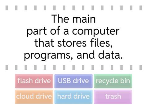 6 Basic Computer Skills Drives And File Movement Find The Match