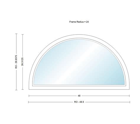 Andersen Windows 400 Series Specialty Half Circle Window Fixed Vinyl E Cm Windows And Doors