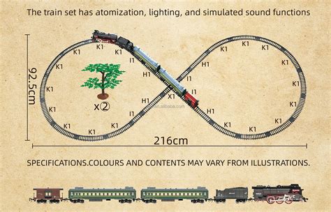 Dwi Dowellin Electric Model Steam Train With Light Carriage Train With Smoke System And Light